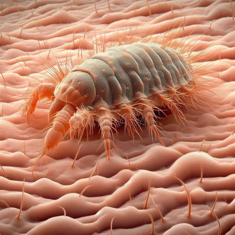 Microscopic Parasites Seen Under Electronic Microscope Stock ...