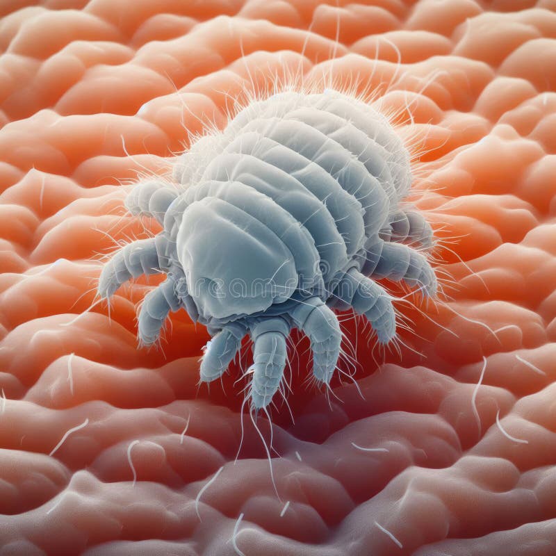 Microscopic Parasites Seen Under Electronic Microscope Stock ...