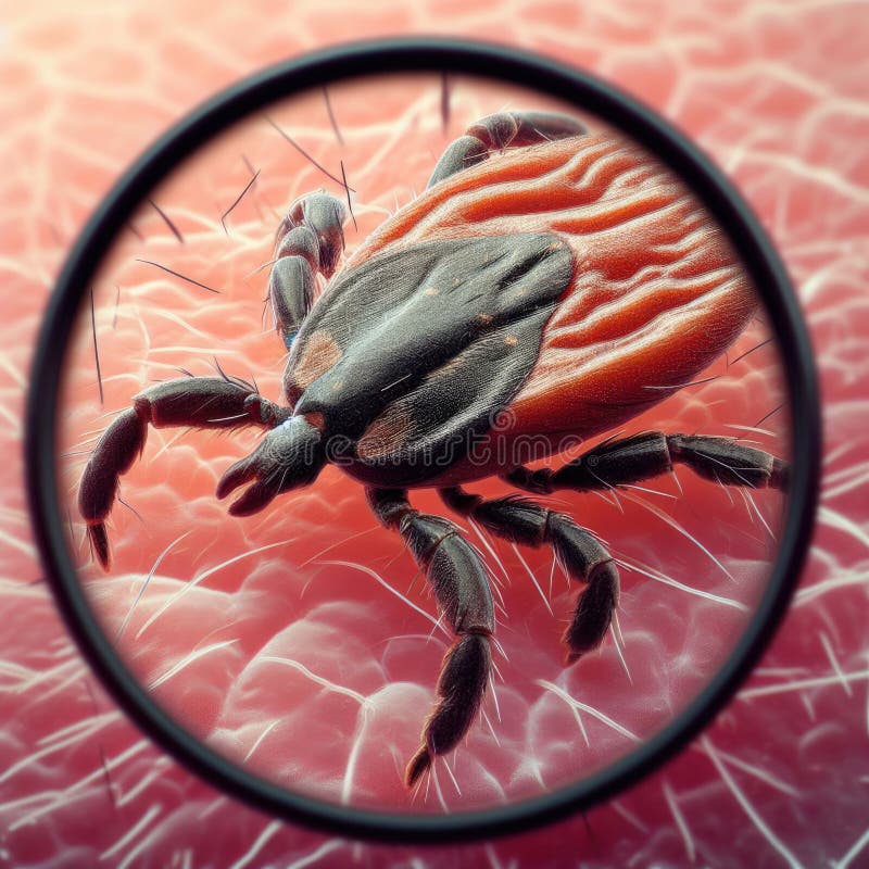 Microscopic Parasites Seen Under Electronic Microscope Stock ...