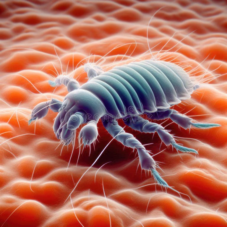 Microscopic Parasites Seen Under Electronic Microscope Stock ...