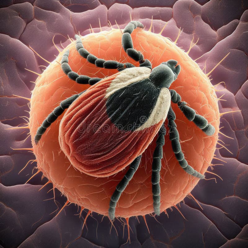 Microscopic Parasites Seen Under Electronic Microscope Stock ...