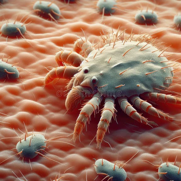 Microscopic Parasites Seen Under Electronic Microscope Stock ...