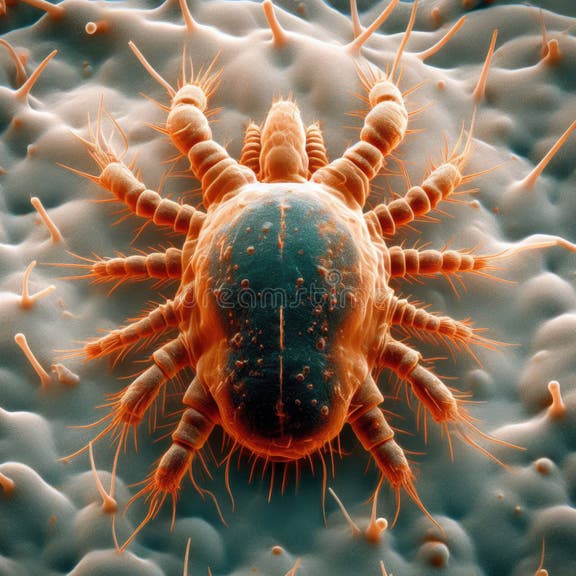 Microscopic Parasites Seen Under Electronic Microscope Stock ...