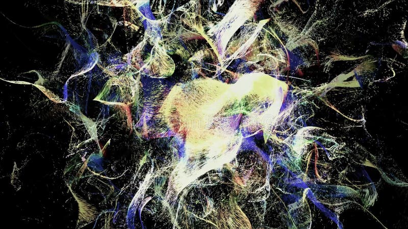 Microscopic Particles Explode Chaotically Loop Stock Video - Video of ...