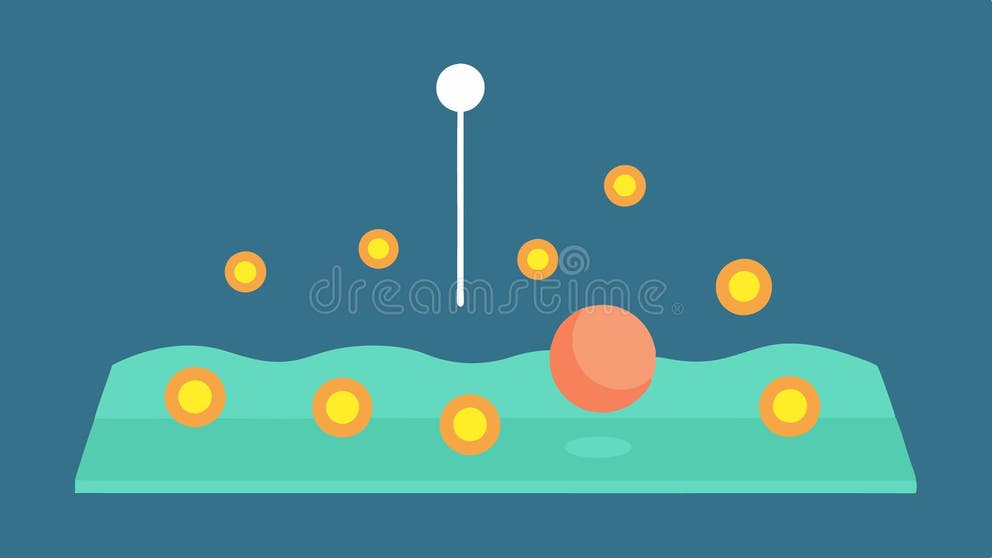Microscopic Particles an Illustration Showcasing Tiny Glowing Spheres ...
