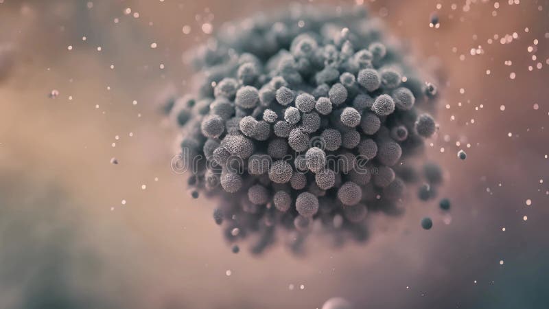 Microscopic Pathogen in Abstract Environment Stock Video - Video of ...