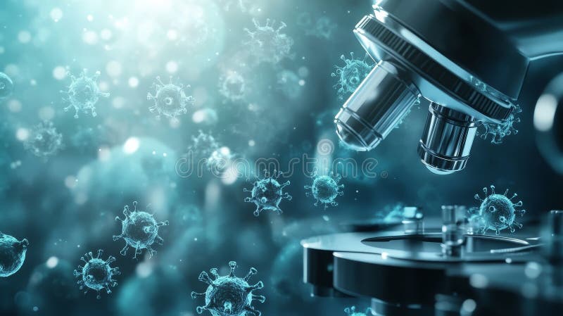 Microscopic Perspective, a Microscope Framed by Another, Delving into ...