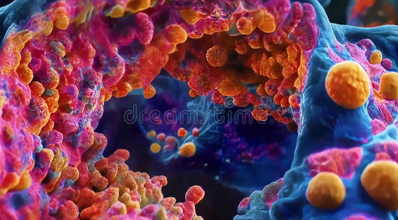 A Microscopic Photo of a Complex Organism Revealing Its Intricate ...