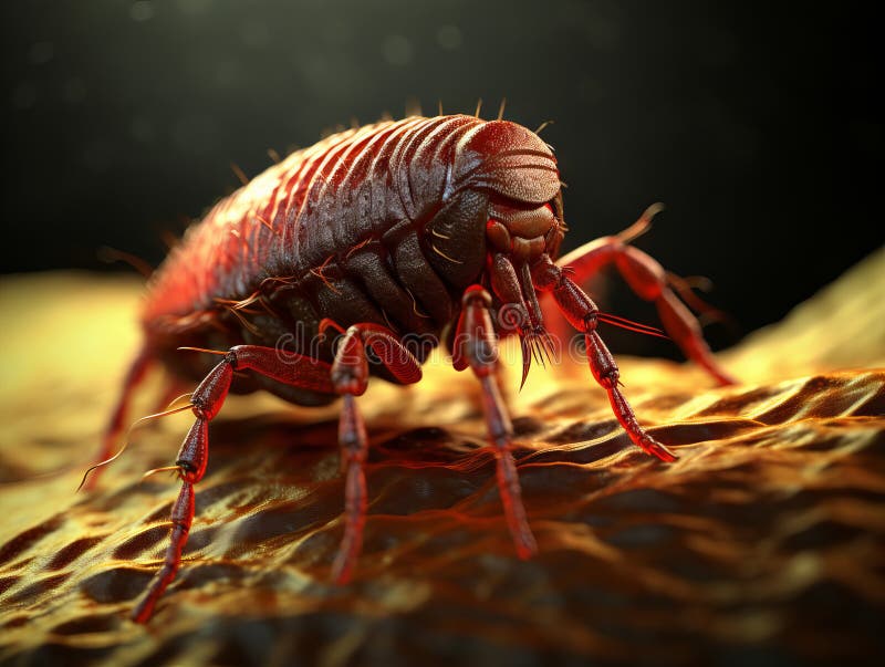 Microscopic Tick stock illustration. Illustration of macro - 302987905