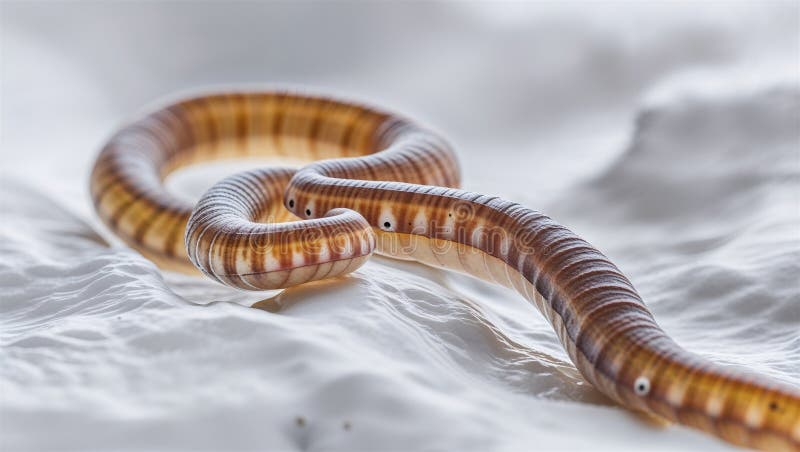 Microscopic Planarian Flatworm in Gliding Pose, Eyespots and Texture ...