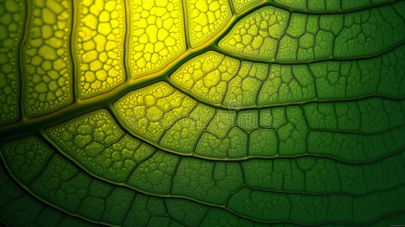 Microscopic Plant Leaf Texture, Stomata, Veins, High Quality Image ...