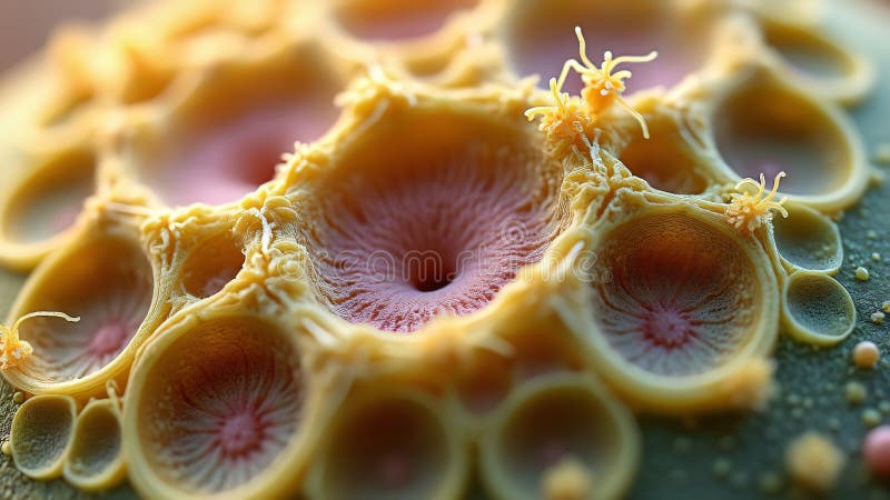 Microscopic Pollen Grain, Intricate Structure & High Quality Image ...