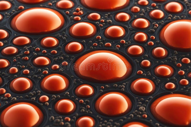 Microscopic Pollen Grains Pattern in Vivid Colors Stock Photo - Image ...