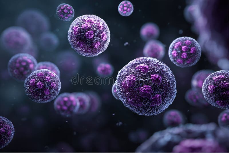 Multiple Round Purple Cells Stock Illustrations – 15 Multiple Round ...