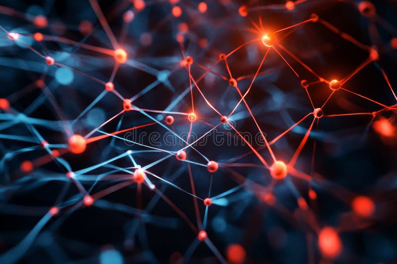 Microscopic Red Cell Network 3D Cell Biology Intricate Network of Red ...