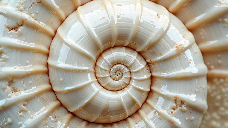 Microscopic Seashell, Intricate Spiral Patterns & High Quality Image ...