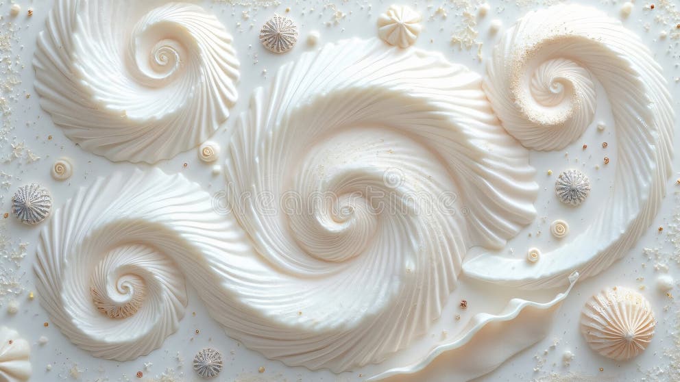 Microscopic Seashell Surface, Intricate Spirals High Quality Image ...