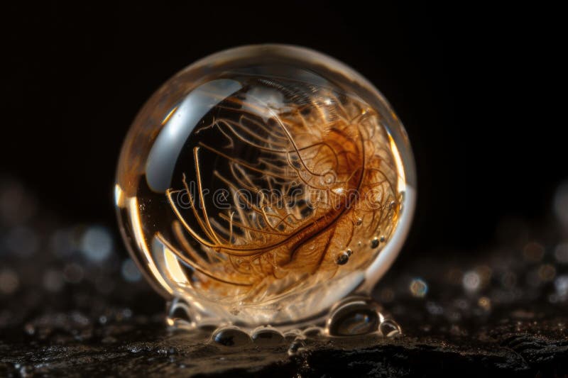 Microscopic Slide with Dried Specimen and Droplet of Water To Bring it ...