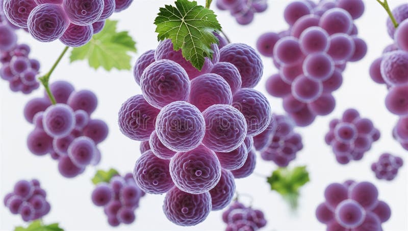 Microscopic Staphylococcus Aureus Cells in Grape-like Cluster ...