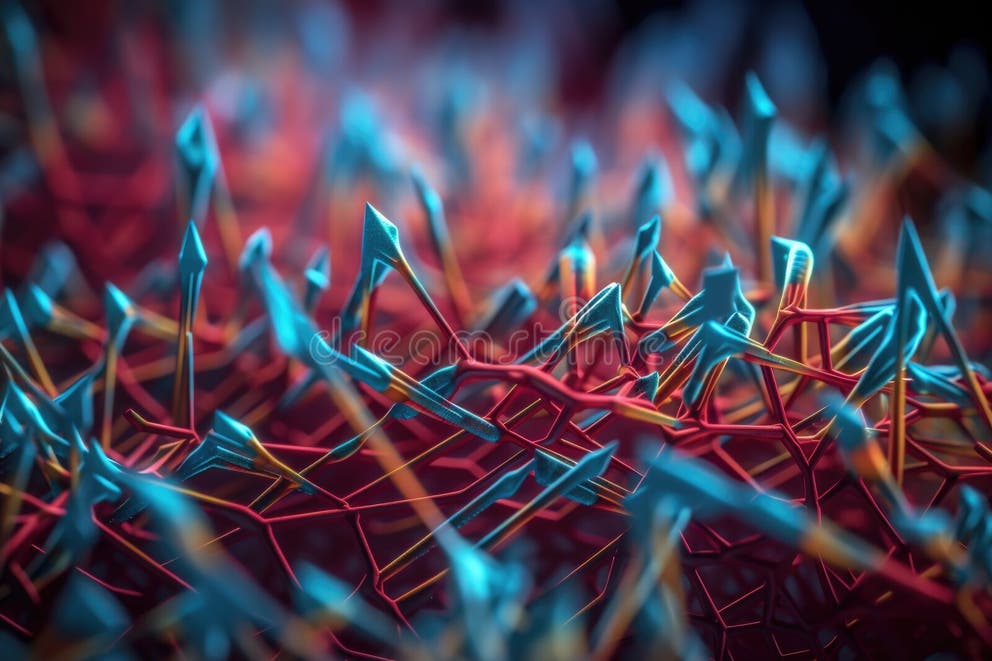 The Microscopic Structure of a Material, Seen in Nanoscale Detail Stock ...