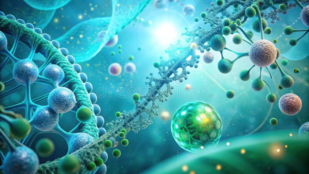 Microscopic Structures a Detailed Representation of Cellular Components ...