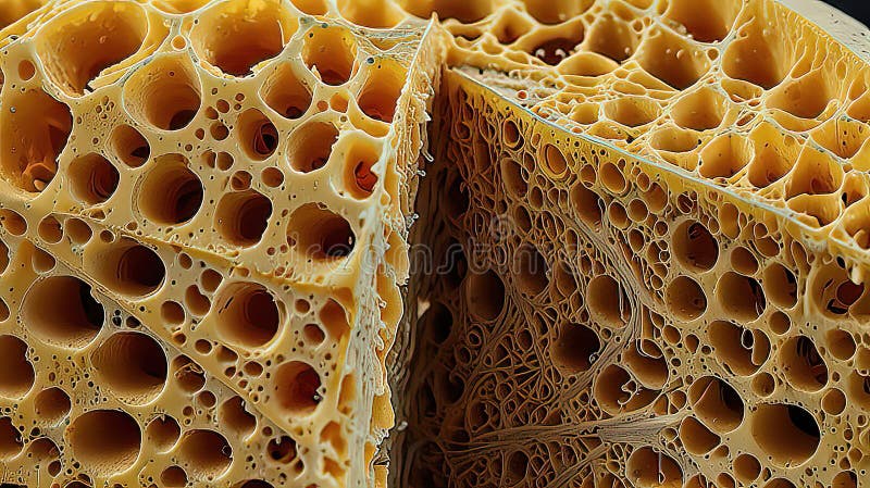 Microscopic Structures of Protein and Fat Variations Stock Illustration ...