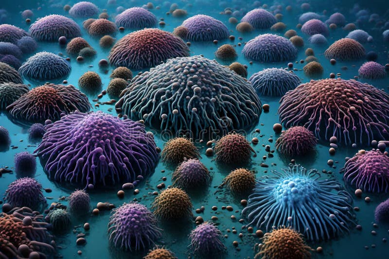 Microscopic Symphony: Nano Technology Biotech Bacterial Art Unveiling ...