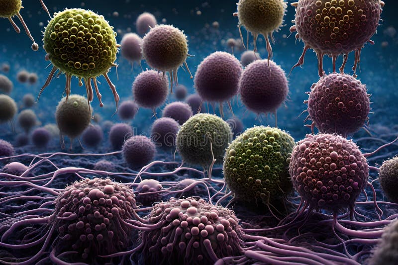 Microscopic Symphony: Nano Technology Biotech Bacterial Art Unveiling ...