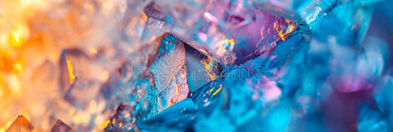 Microscopic Textures and Geometric Shapes of the Crystal. Generative AI ...