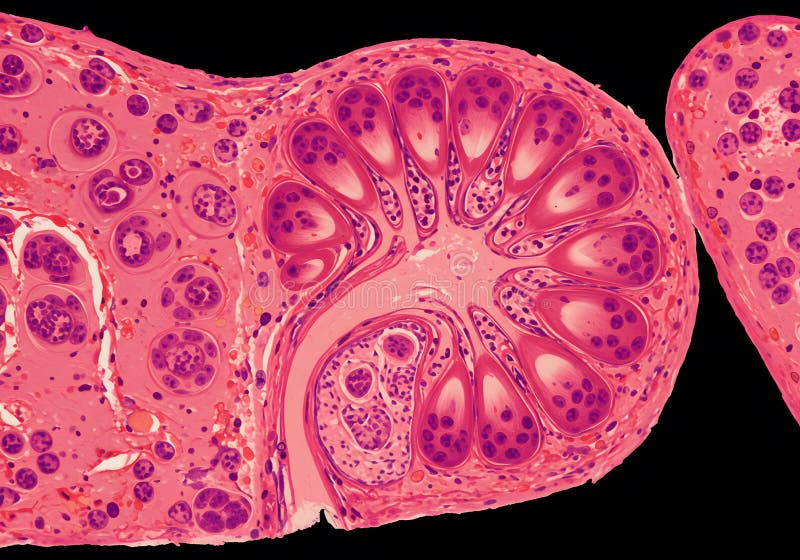 Microscopic Tissue Cross Section Image Stock Illustration ...
