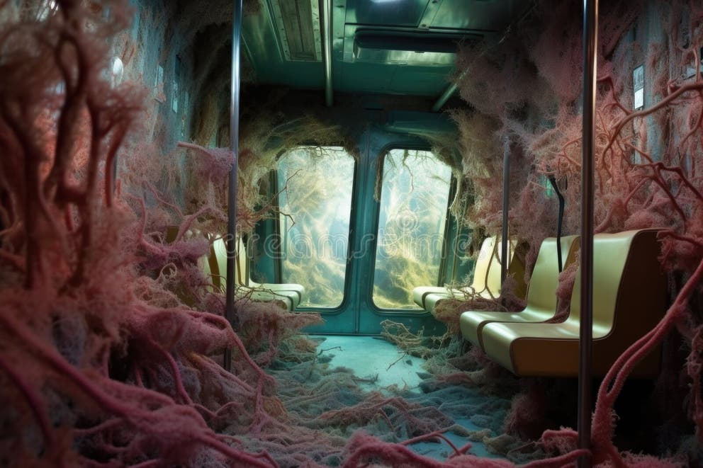 Microscopic View of Bacteria on Bus Floor Stock Illustration ...