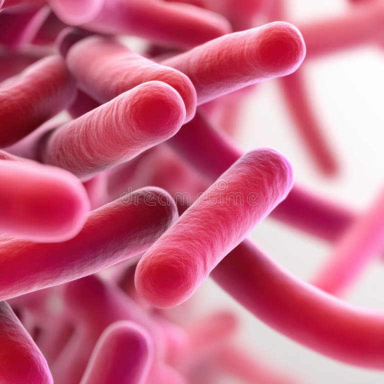 Microscopic View of Bacteria Exhibiting Distinct Shapes and Structures ...