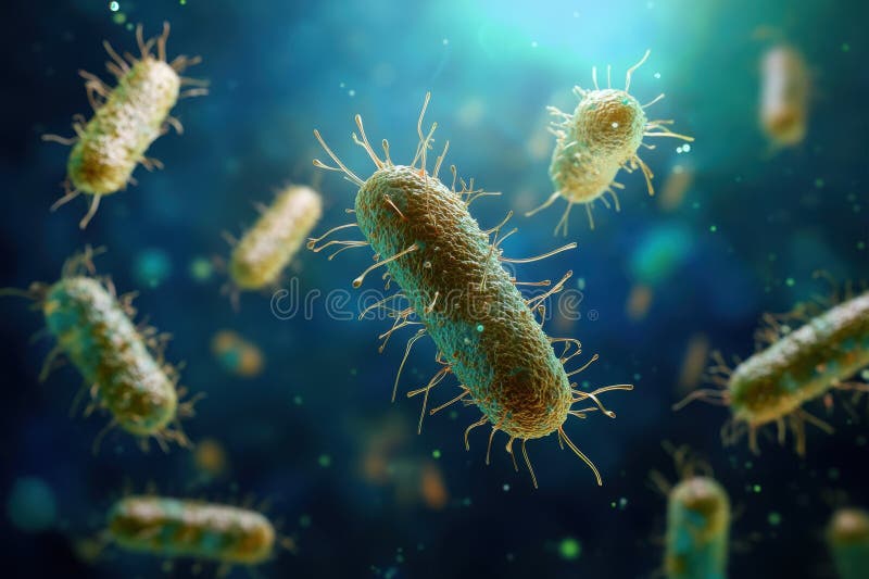 Microscopic View of Bacteria Moving in Fluid Environment Under Bright ...