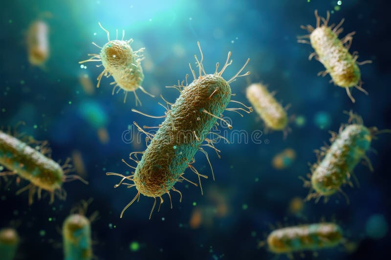 Microscopic View of Bacteria Moving in Fluid Environment Under Bright ...