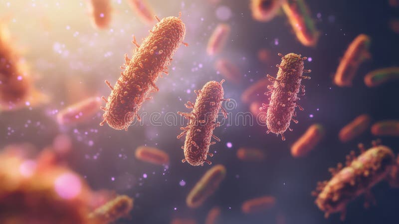 Microscopic View of Bacteria Revealing Unique Structures and Movements ...