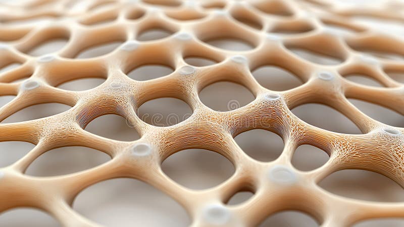 Beige Porous Network Microscopic Structure Detailed Texture Stock ...