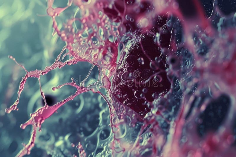 Microscopic View of a Blood Clot with Intricate Web-like Structures ... Microscopic View of a Blood Clot with Intricate Web-like Structures ...