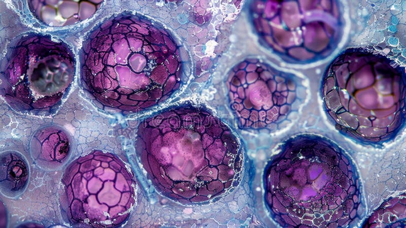 Microscopic View of the Bone Marrow Stroma Shows Colonies of Mesenchymal Stem Cells Which Have ...