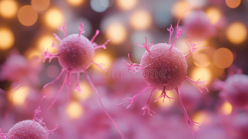 Microscopic View of Cancer Cell Structure, Malignant Tumor Growth ...