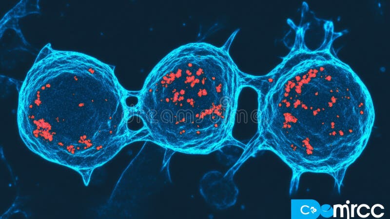 Microscopic View of Cancer Cells Cellular Structure and Division Under ...