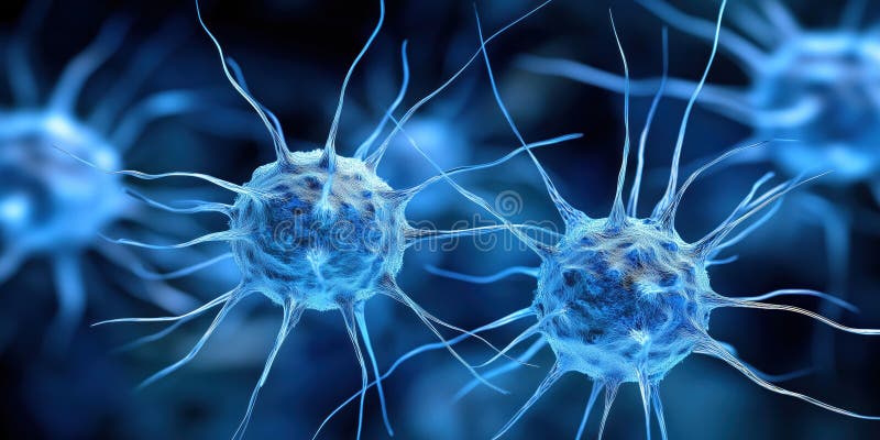 Microscopic View of Cancer Cells Developing and Multiplying Stock Photo ...