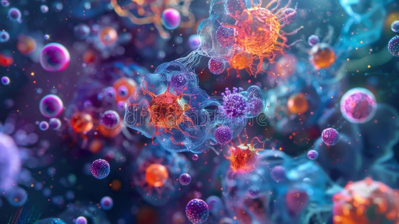 This Microscopic View Captures the Intricate Network of Cytokines Being ...