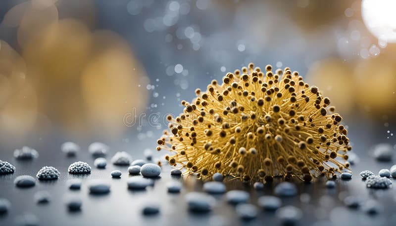 Microscopic View of a Cell stock illustration. Illustration of organism ...