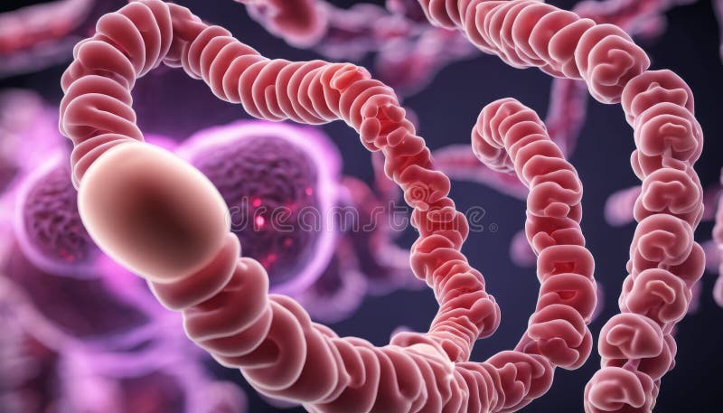 Microscopic View of a Cell with Mitochondria and Endoplasmic Reticulum ...