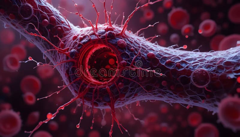 Cellular Invasion stock illustration. Illustration of virus - 375703741