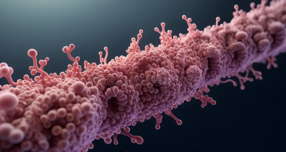 Microscopic View of a Cell with Protrusions, Possibly a Neuron or Stem ...