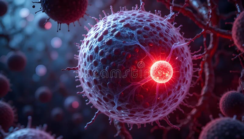 Cellular Infection stock illustration. Illustration of science - 375703933