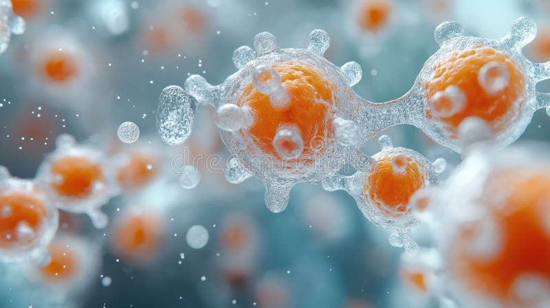 Microscopic View of Cells. Cellular Aging, Oxidative Stress Visualized ...