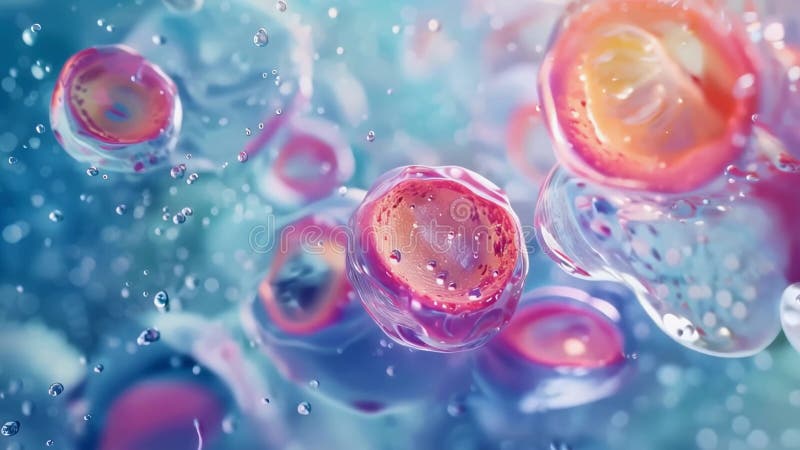 Microscopic View of Cells in Liquid Medium Stock Video - Video of ...