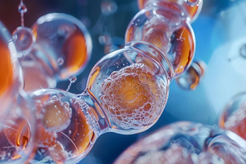 A Microscopic View of Cells in the Process of Division, Highlighting ...